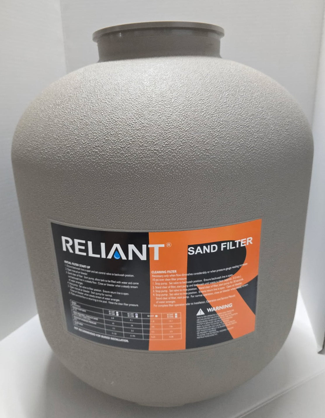 Reliant Sand Filter 22" Tank Body for F119T – The Swimming pool Marketplace